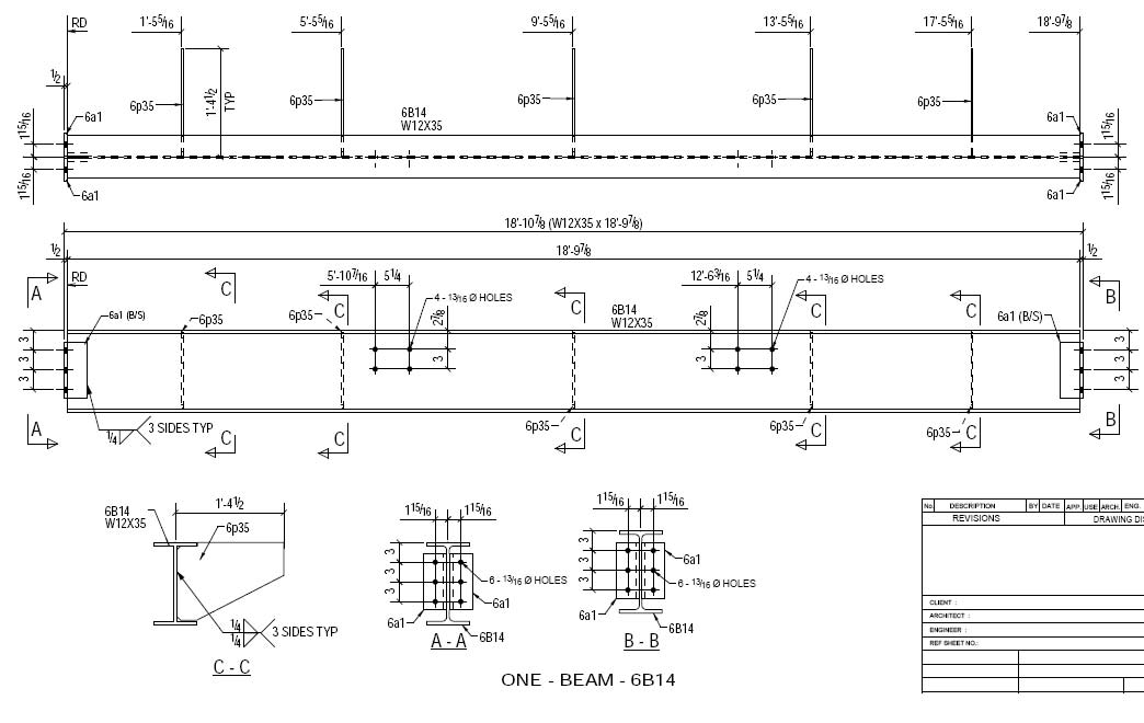 Steel detailing samples, Structural BIM services samples