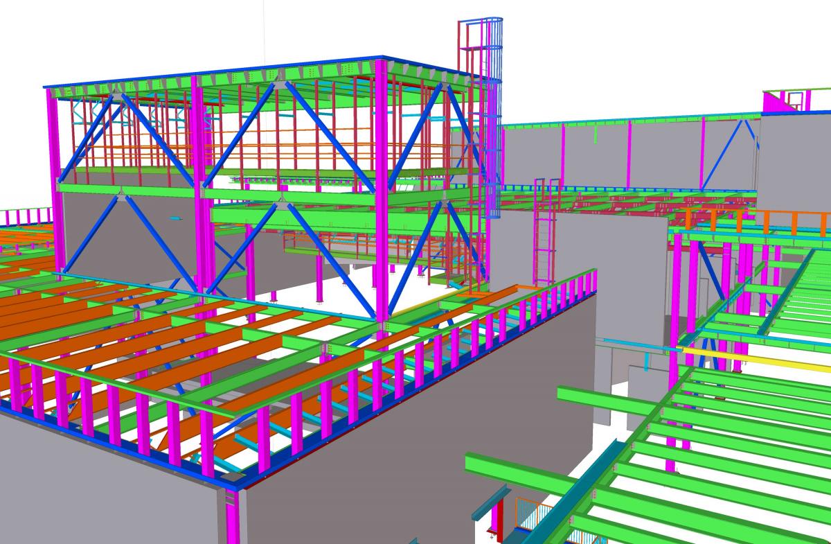 Steel detailing samples, Structural BIM services samples